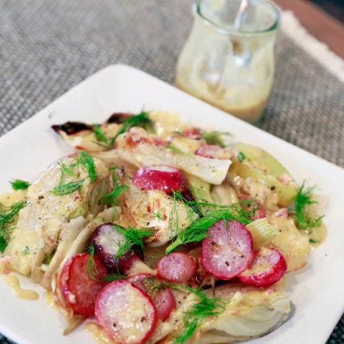 Roasted Fennel, Radish & Leeks - The Ravenous Bunny